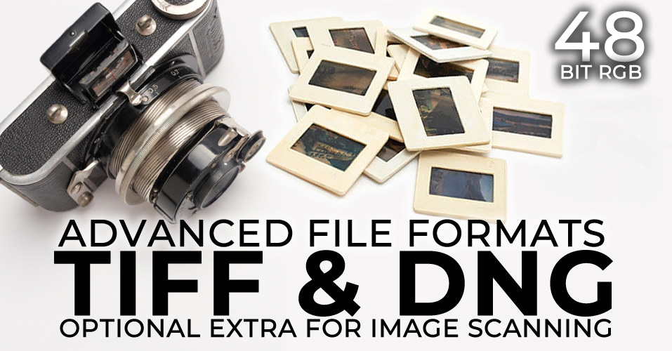 Advanced file types available | Tiff or Dng | Revive Studios