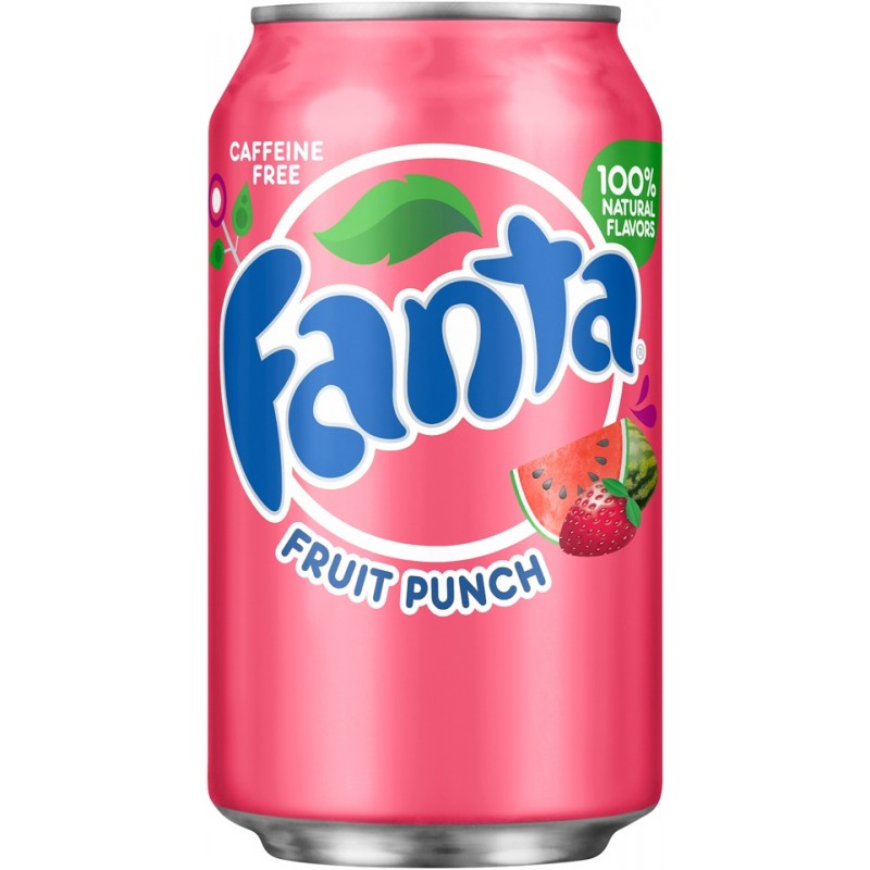 Fanta Fruit Punch Soda 355ml Can American Soft Drink