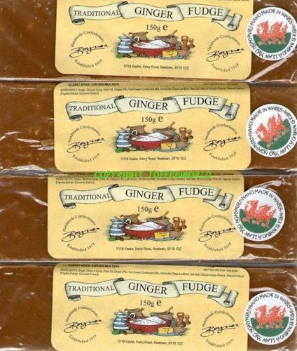 Boynes Welsh Fudge Traditional Handmade Ginger Fudge Bars