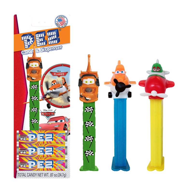 PEZ Disney Cars - Planes Sweets Dispenser and 3 PEZ Candy refill packs