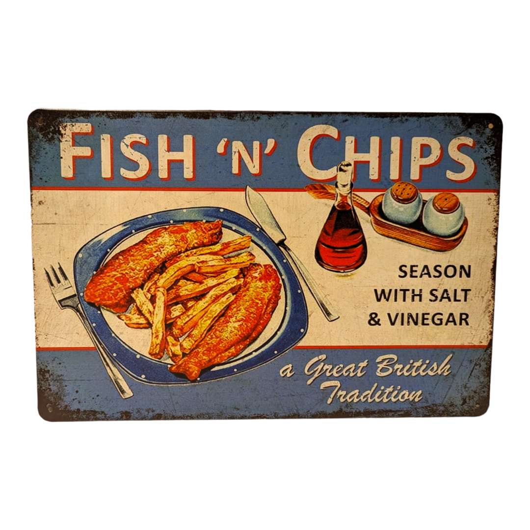 Fish And Chips Sign / Fish And Chips / Restaurant Signs