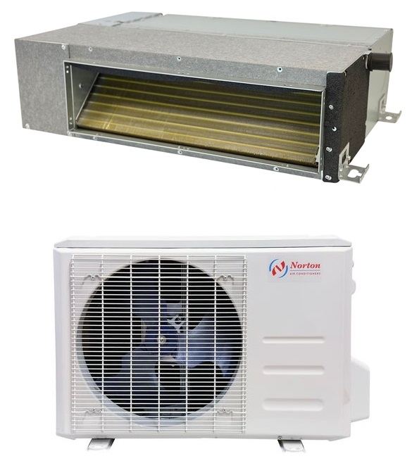 Norton 12000 Btu - Slim Ducted Mini Split AC - Heat Pump OHP14-12-12-22-DHP14-12-12-U