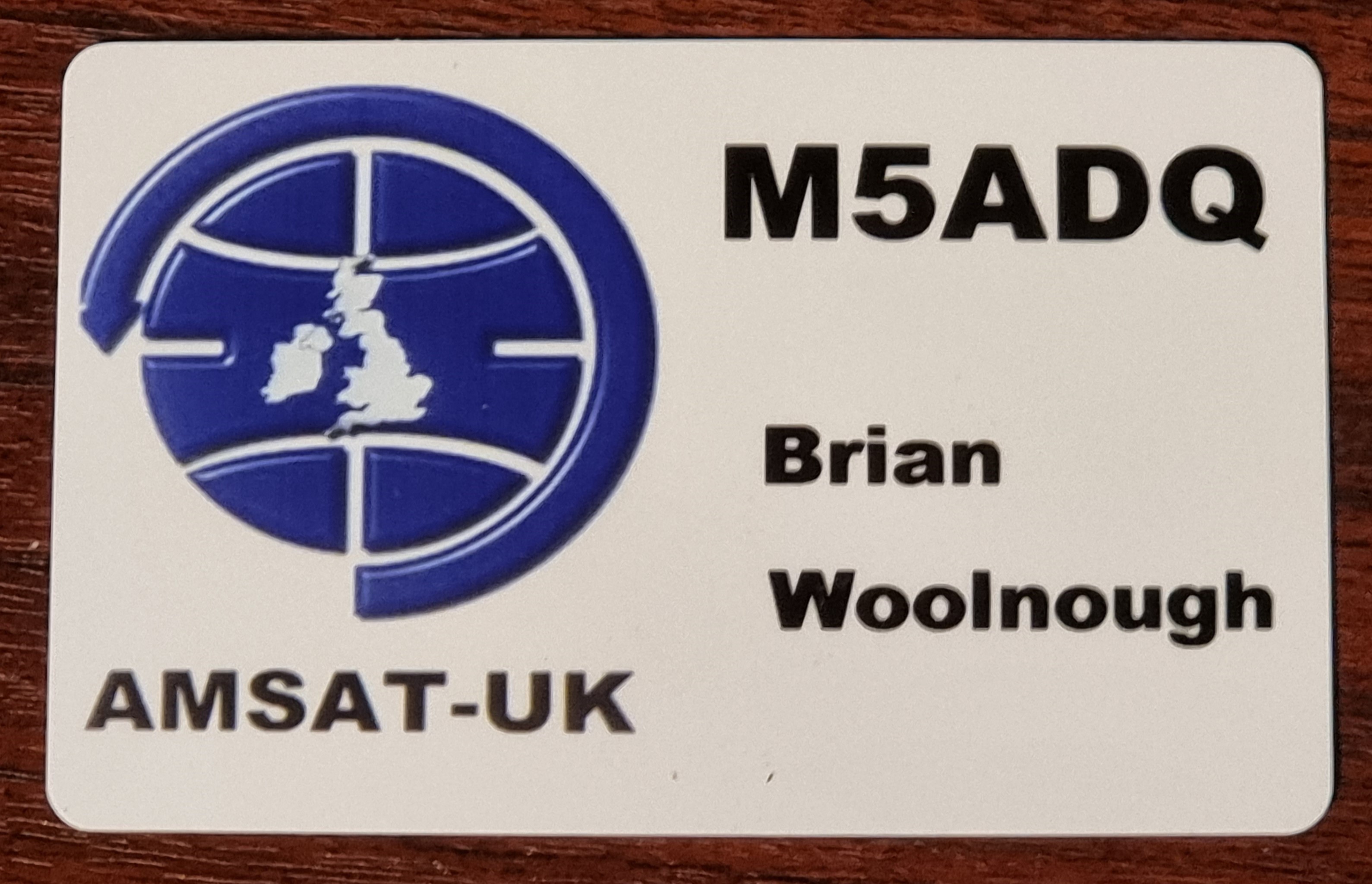 Amsat uk Name badge