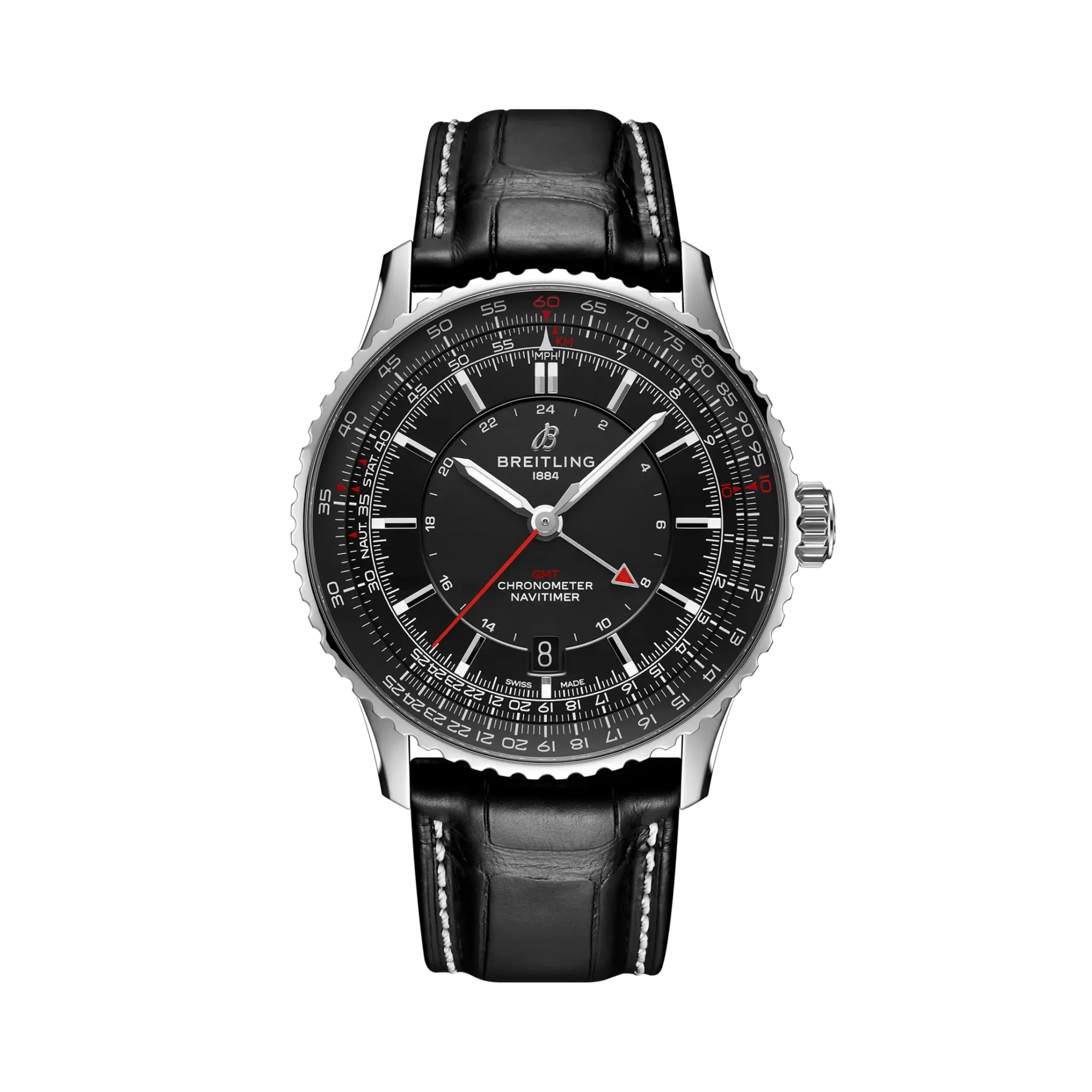 Breitling Navitimer A32310251B1P1 Black Leather Watches For Men