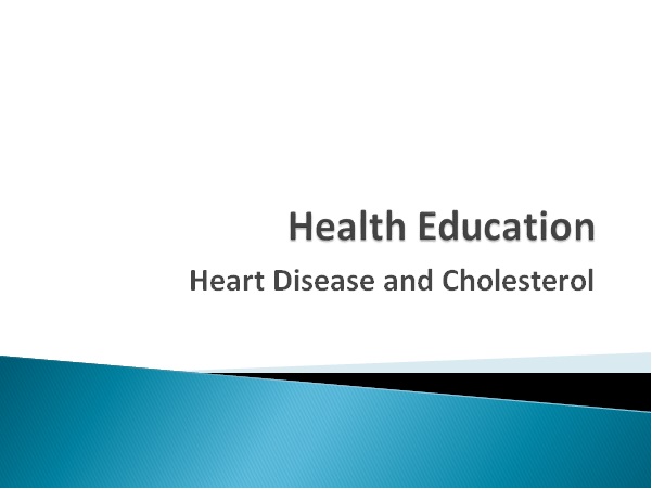 Heart Disease & Cholesterol Health and Social Care Training Resources