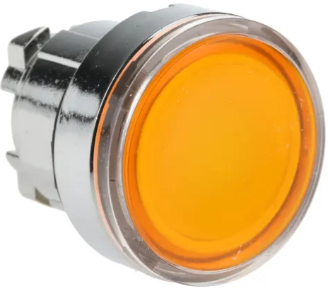 ZB4BW353 Schneider Illuminated Orange - Momentary, Push Button
