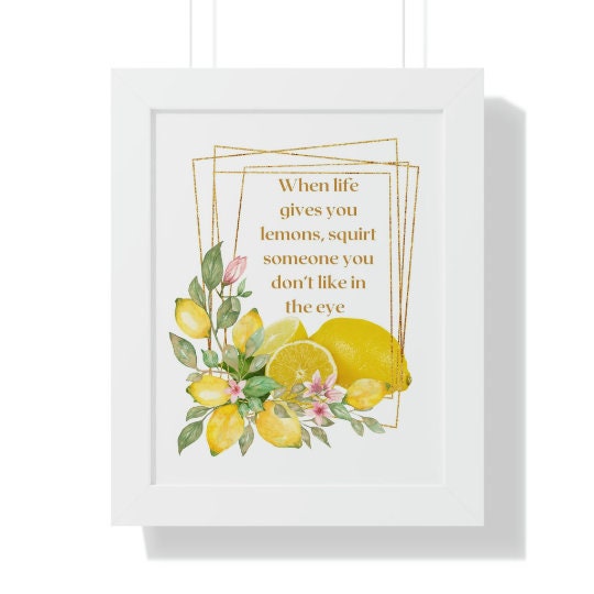 humorous Lemons Instant Wall Art print