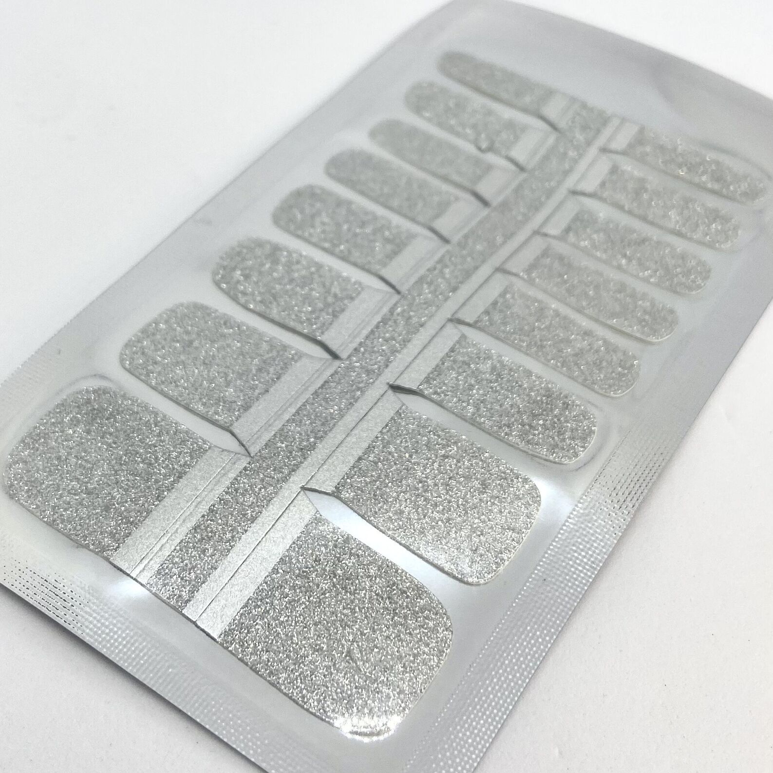 Silver Glitter Pedi
