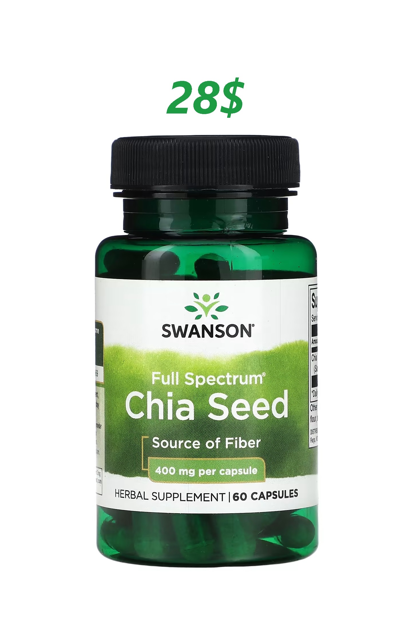 Chia Seed 400mg 60' - Swanson