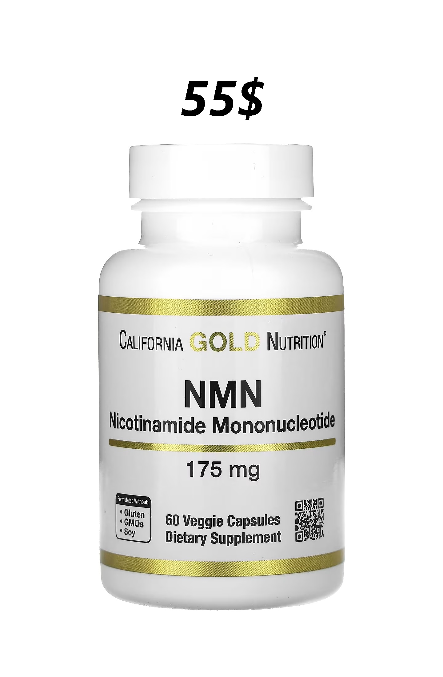 NMN 175mg 60' - California Gold Nutrition
