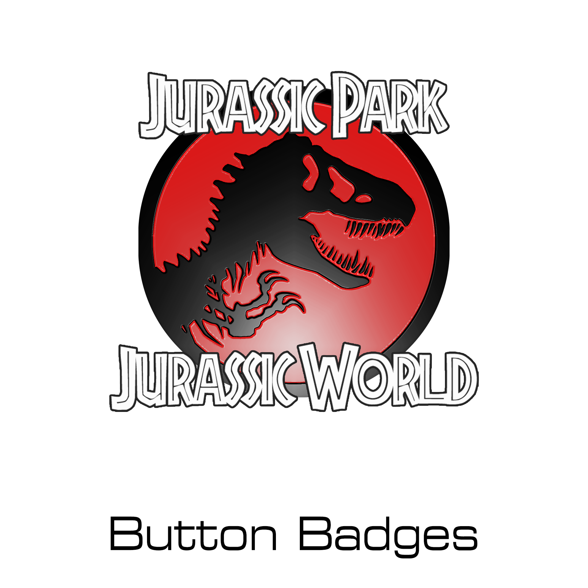 Jurassic Park/World button badges