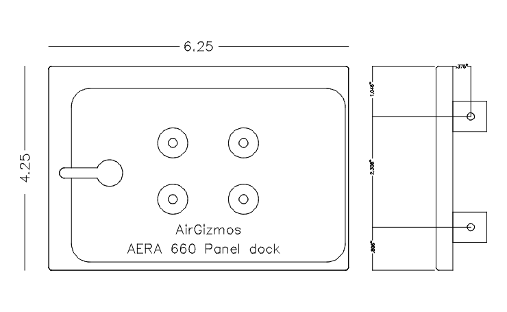 AERA panel dock 660 CAD drawing
