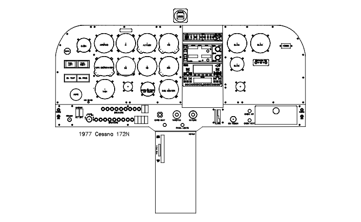 Cessna 172 Instrument Panel Diagram