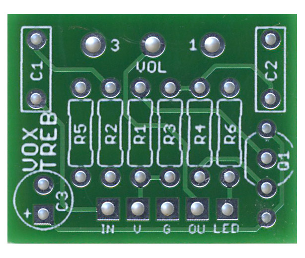 Vox Treble Boost PCB