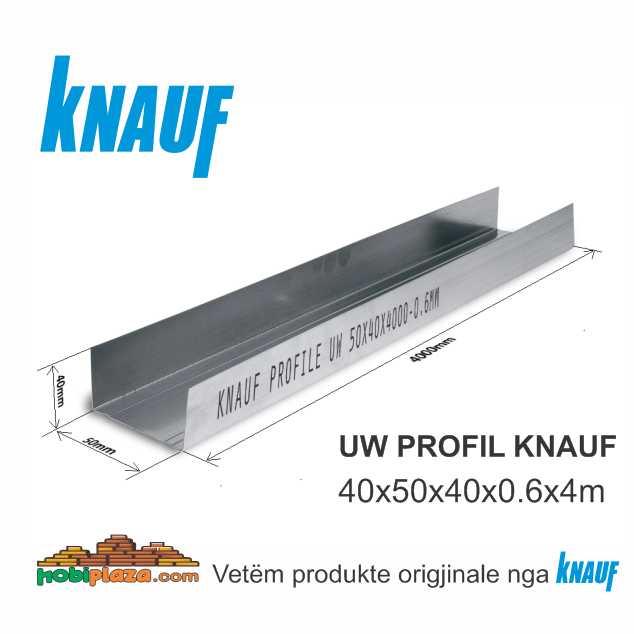 KNAUF UW 50 x40 - 4M Profil Perimetral i zinkuar