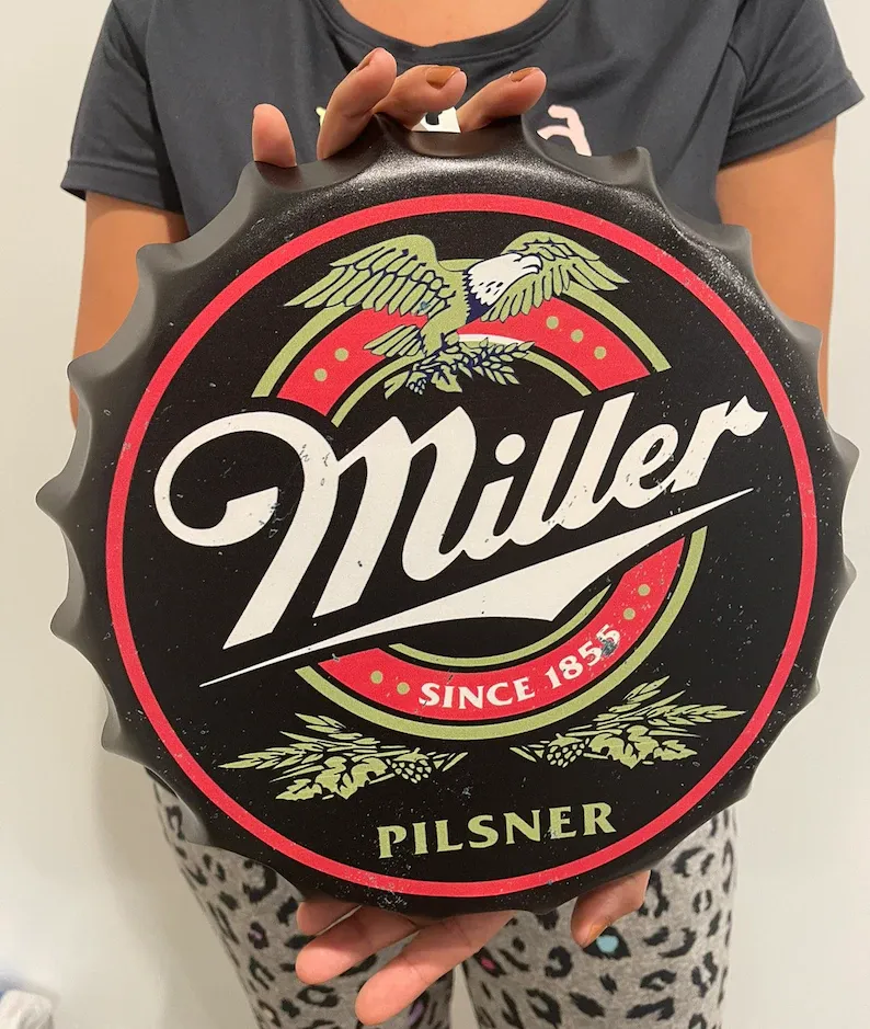 Wall art: Metal Miller sign