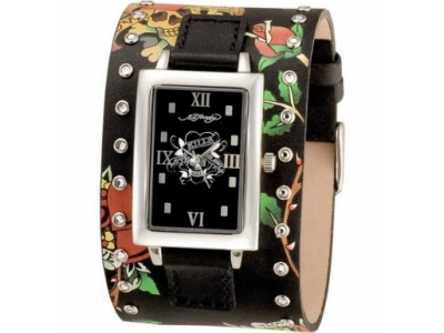 Ed Hardy EDTT-BLK Ladies Temptress Love Kills Watch