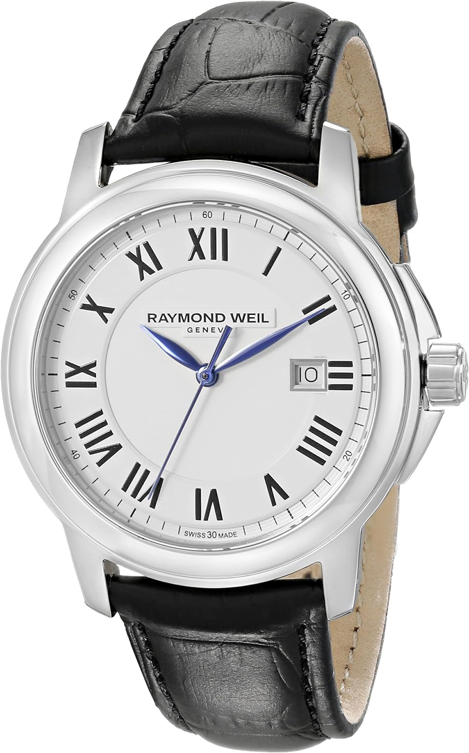 Raymond Weil Men's Tradition Analog Display Swiss Quartz Black Watch