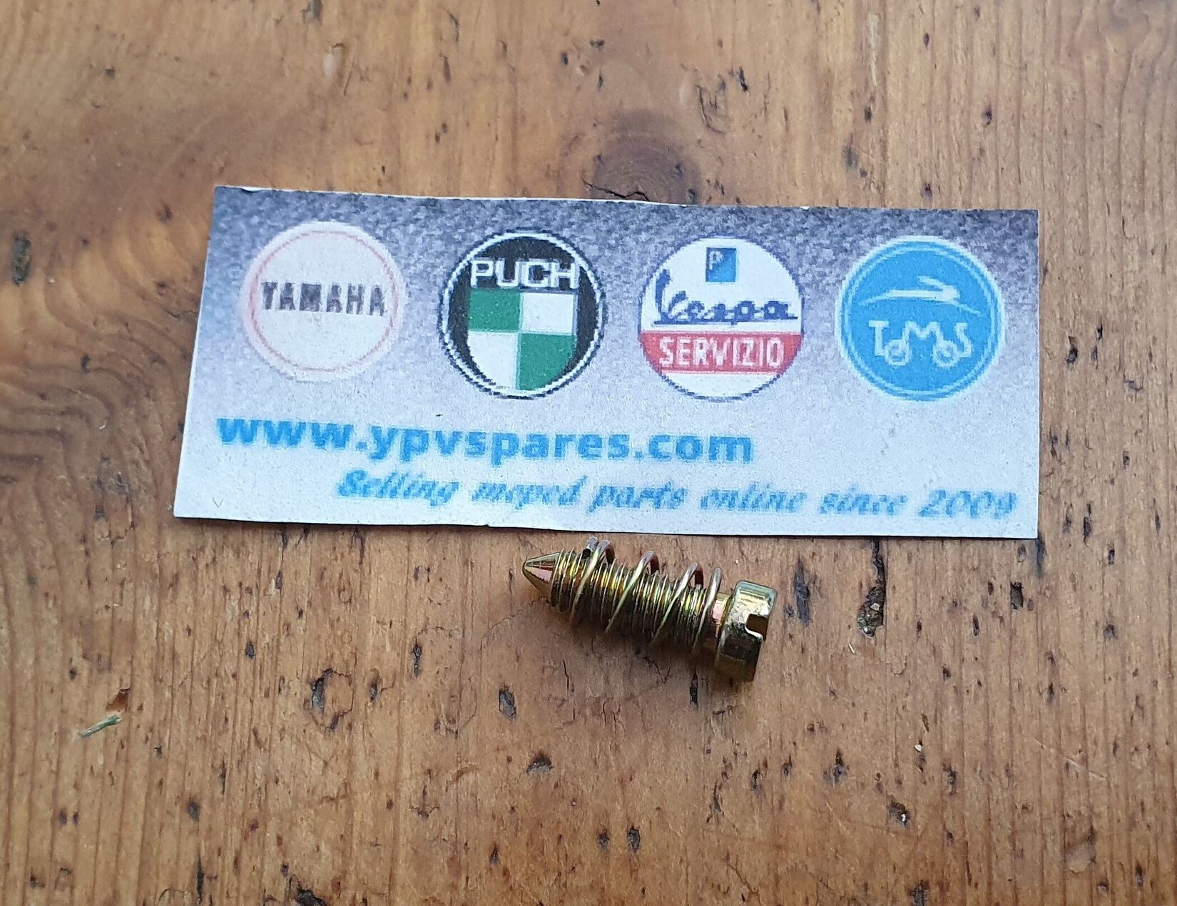 Slow running stop & Spring for Bing carb's