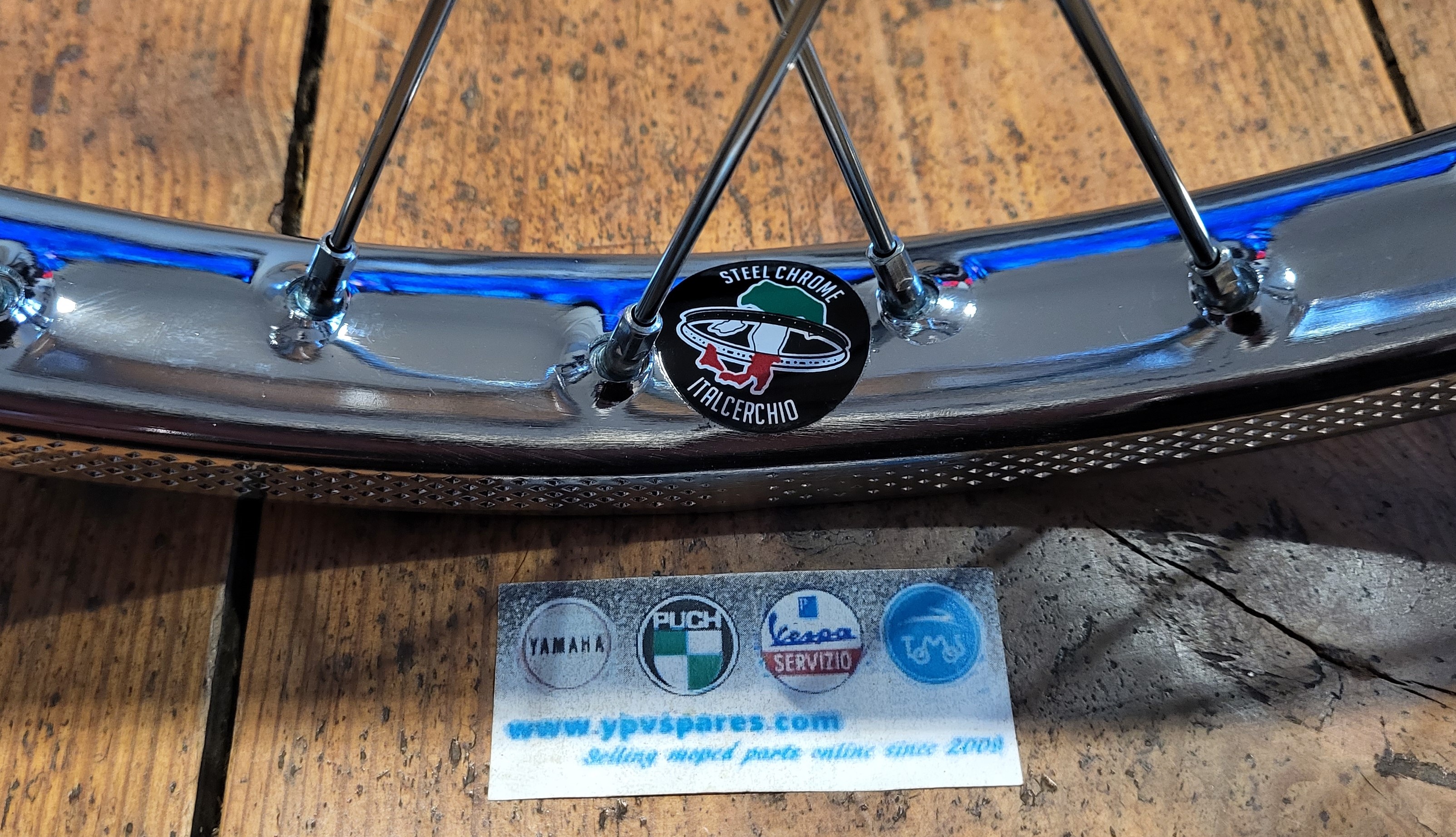 Complete Puch Maxi front wheel 1.20 x 17