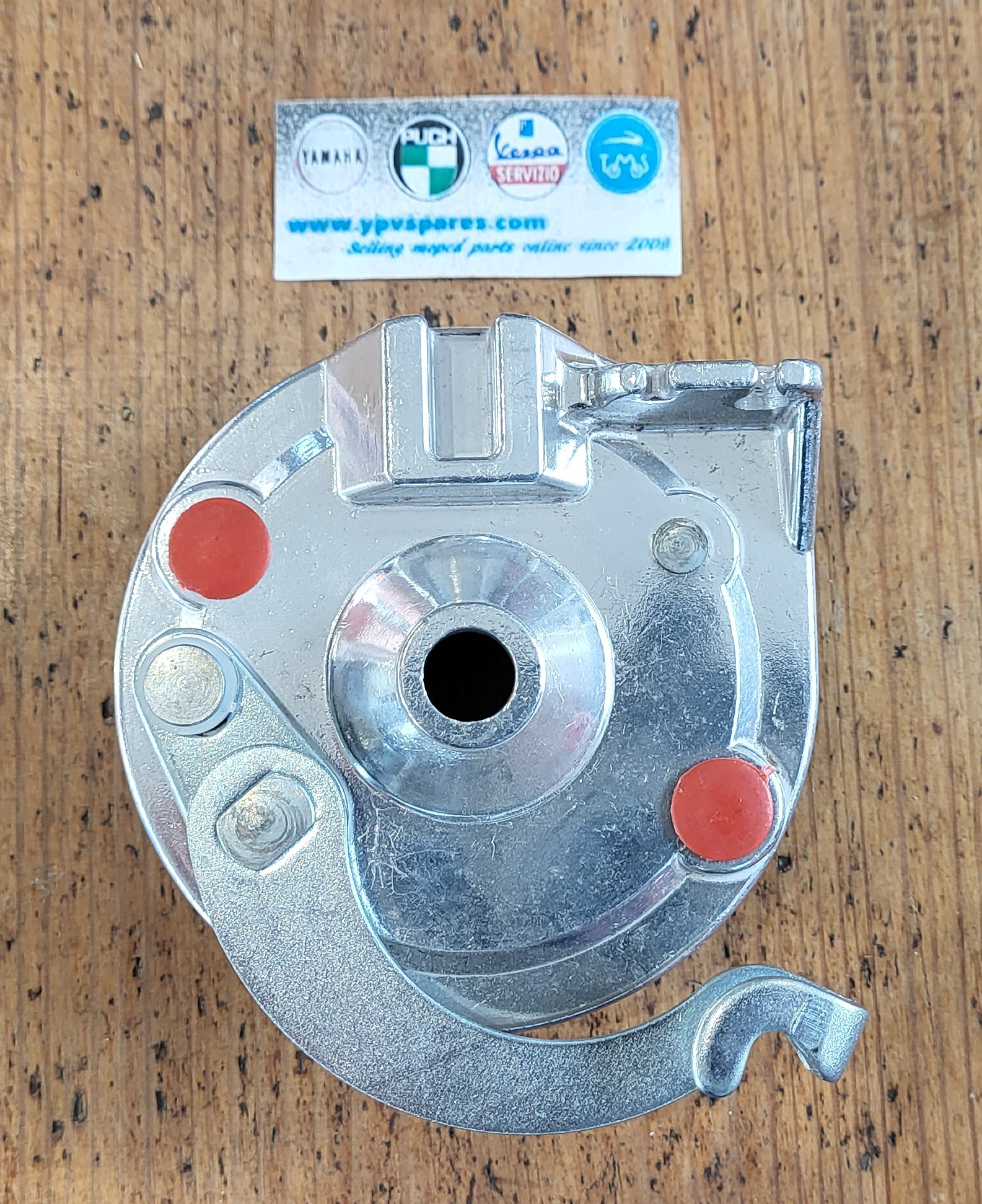 Puch Maxi front brake plate and shoes