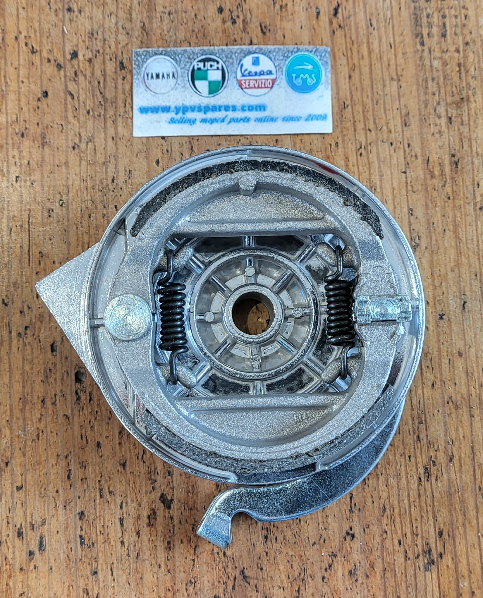 Puch Maxi front brake plate and shoes