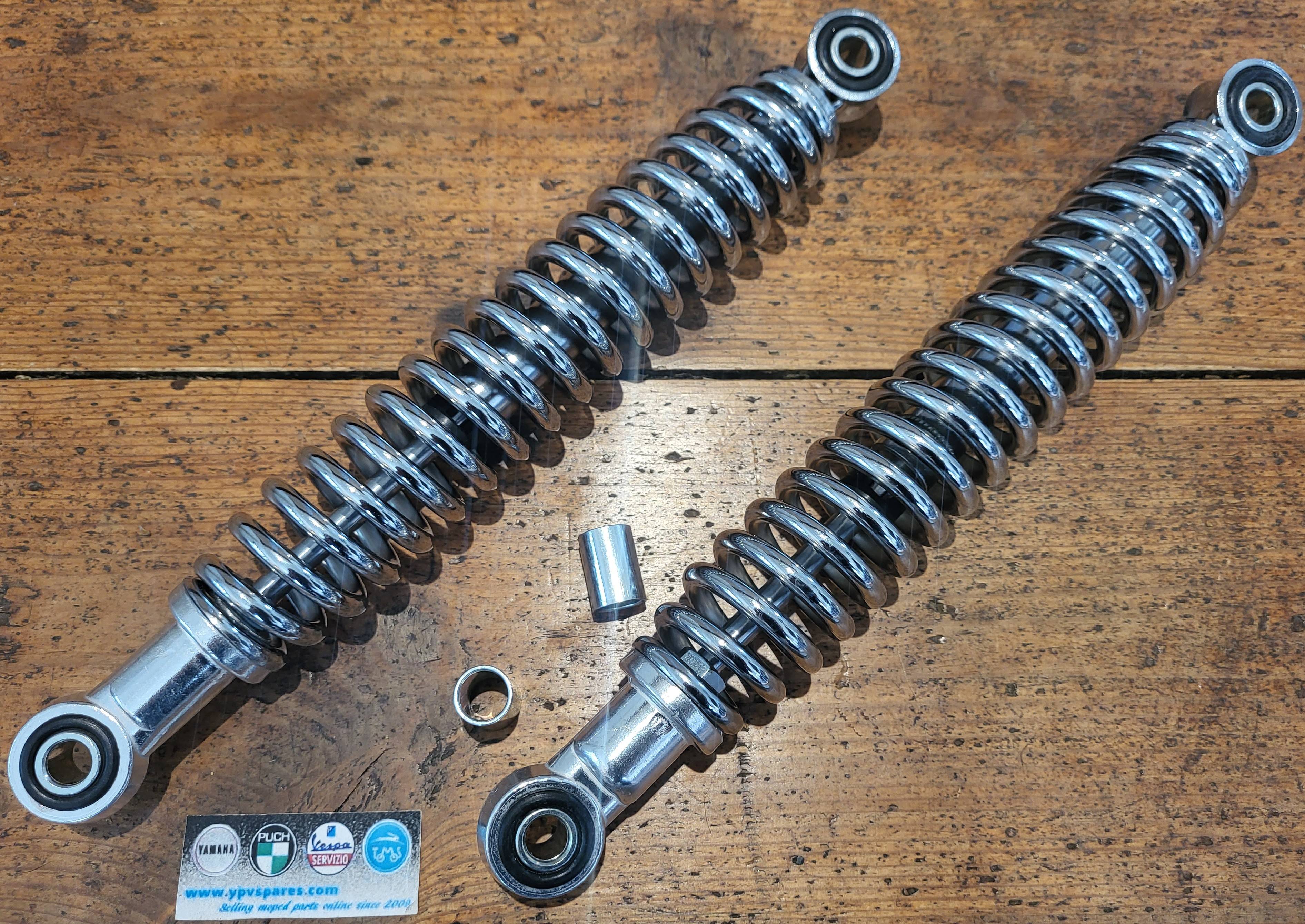 Yamaha FS1/FS1E Rear chrome shocks