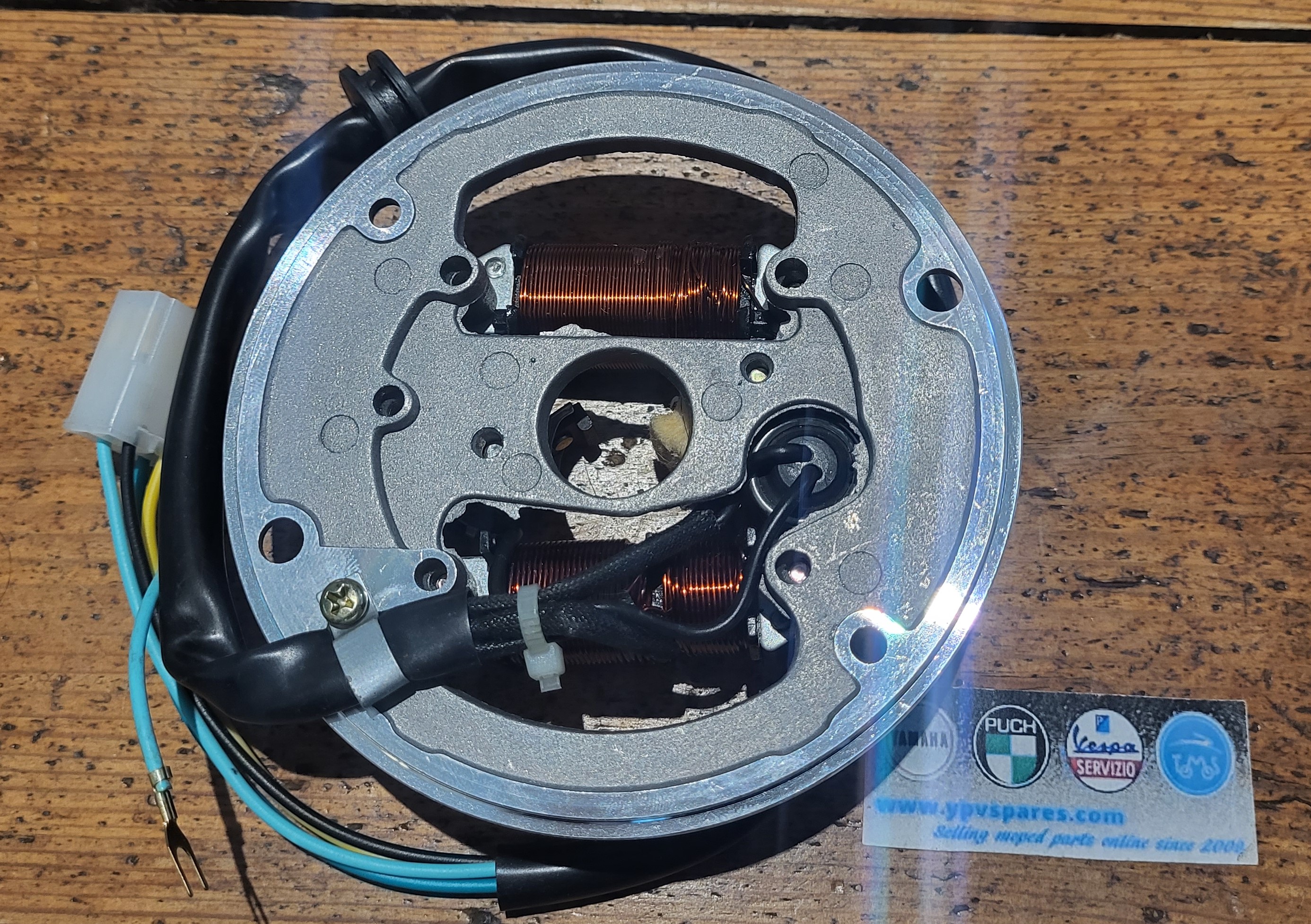 Yamaha FS1 complete stator plate.