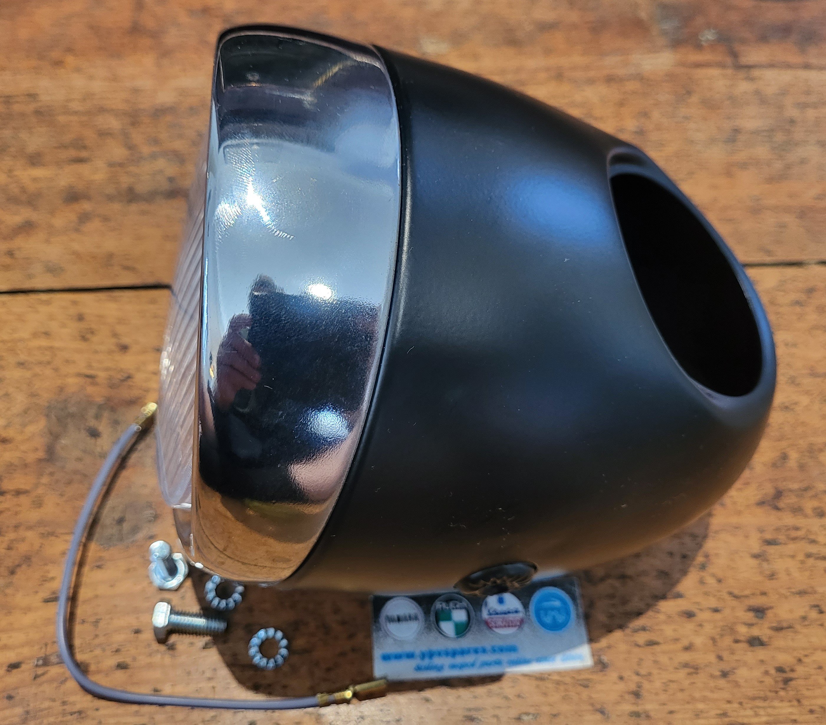 Black side mount 130mm bullet headlight