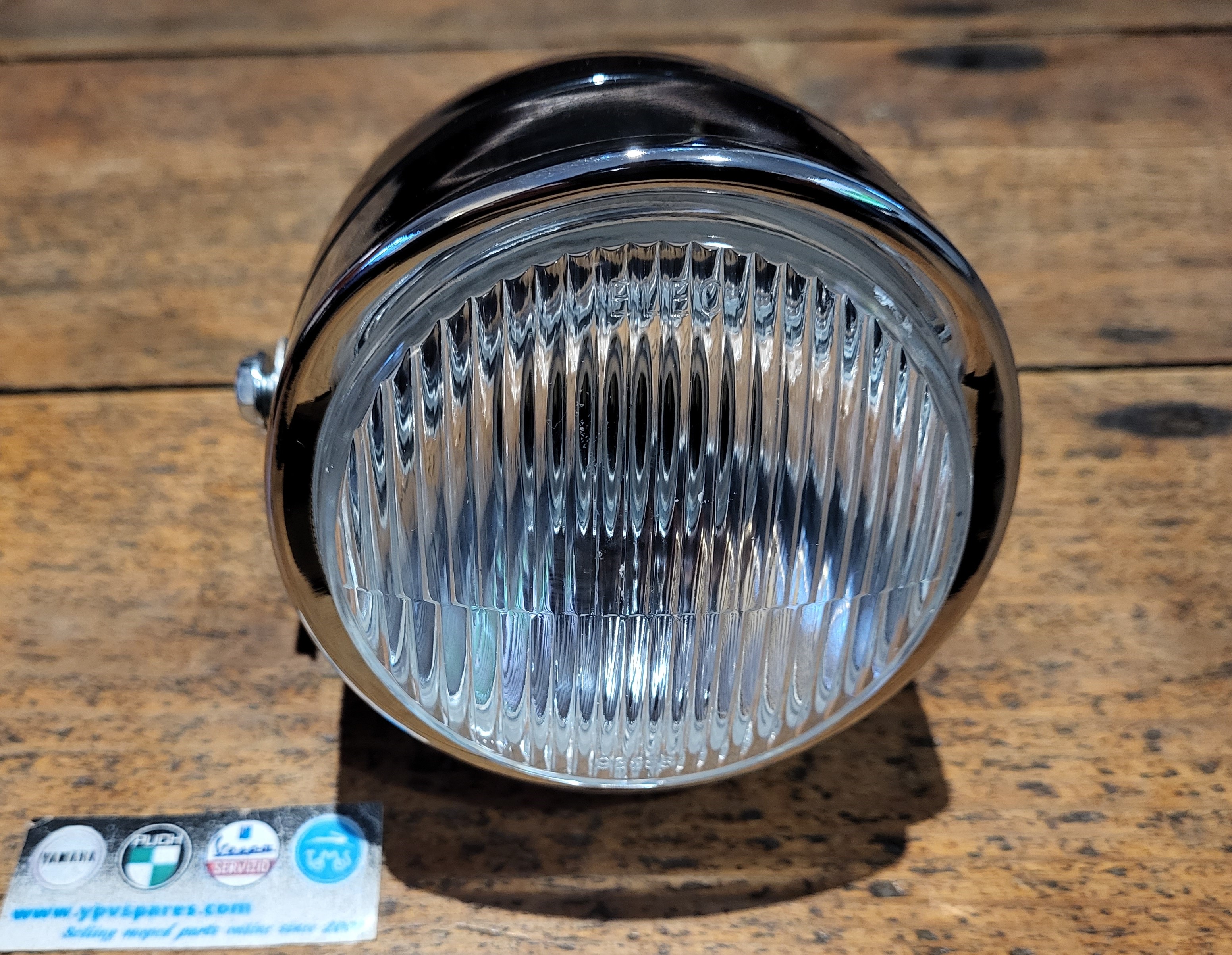 Black side mount 105mm bullet headlight.