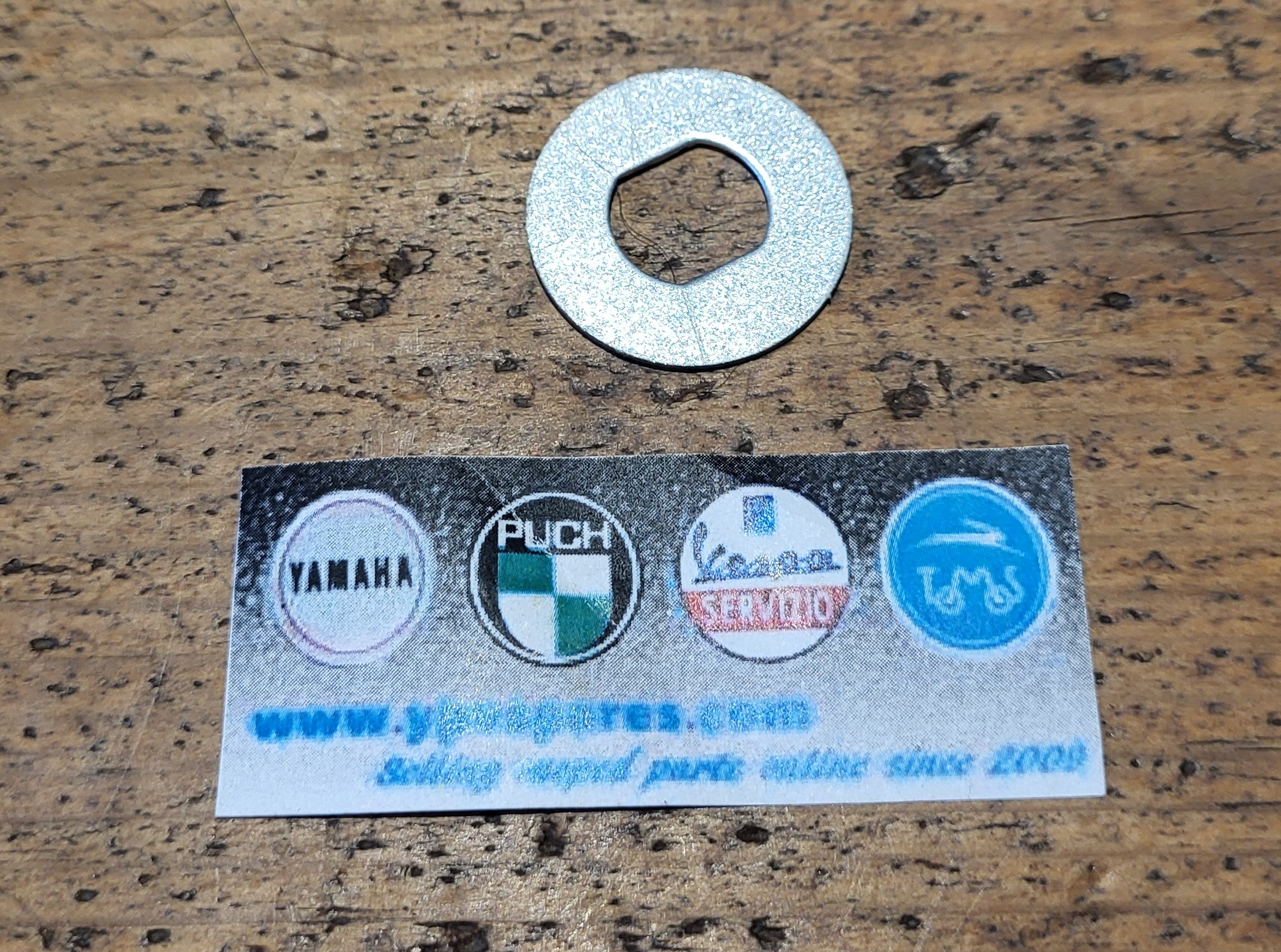 Tomos A3 lock tab for clutch retaining nut. nut.