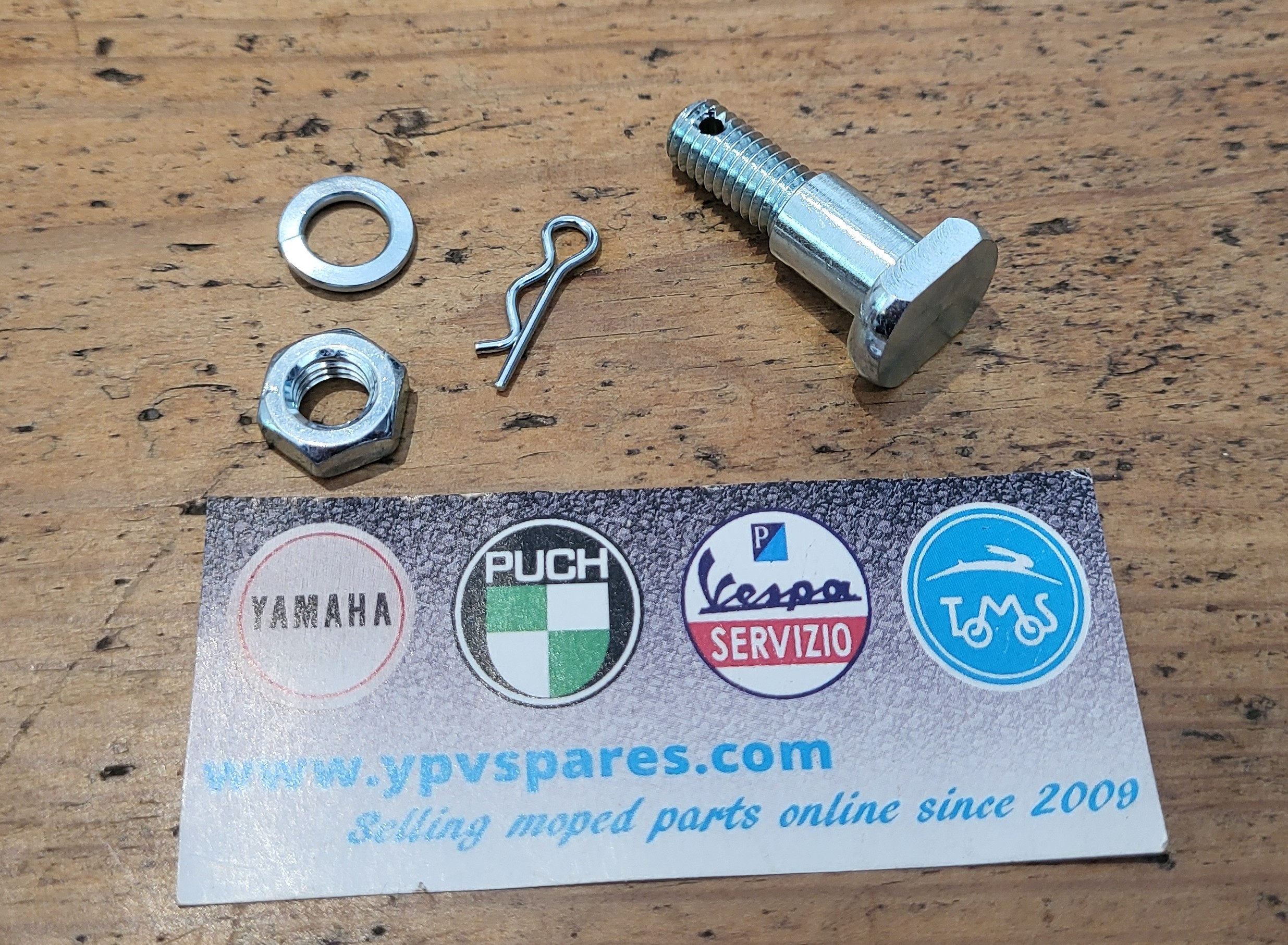 FS1/FS1E rear brake anchor bolt, nut & R clip