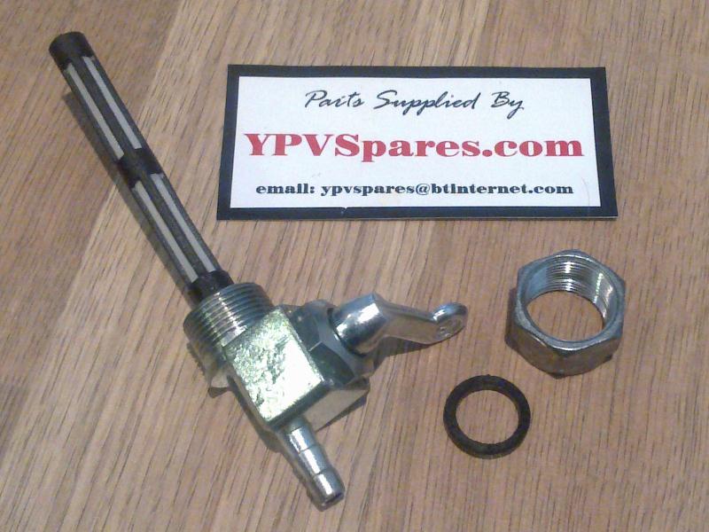 Petrol Tap with 16mm Thread MS/MV