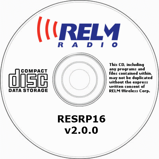RELM RESRP16 PROGRAMMING SOFTWARE RPV516 & RPU416 Radios v2.0