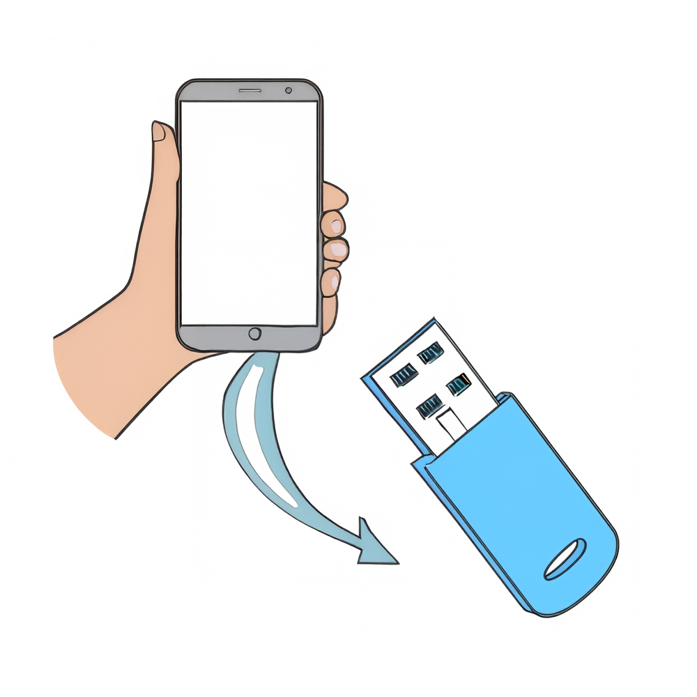 Mobile Phone Files to USB