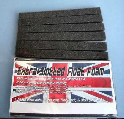 Slotted float foam self adhesive