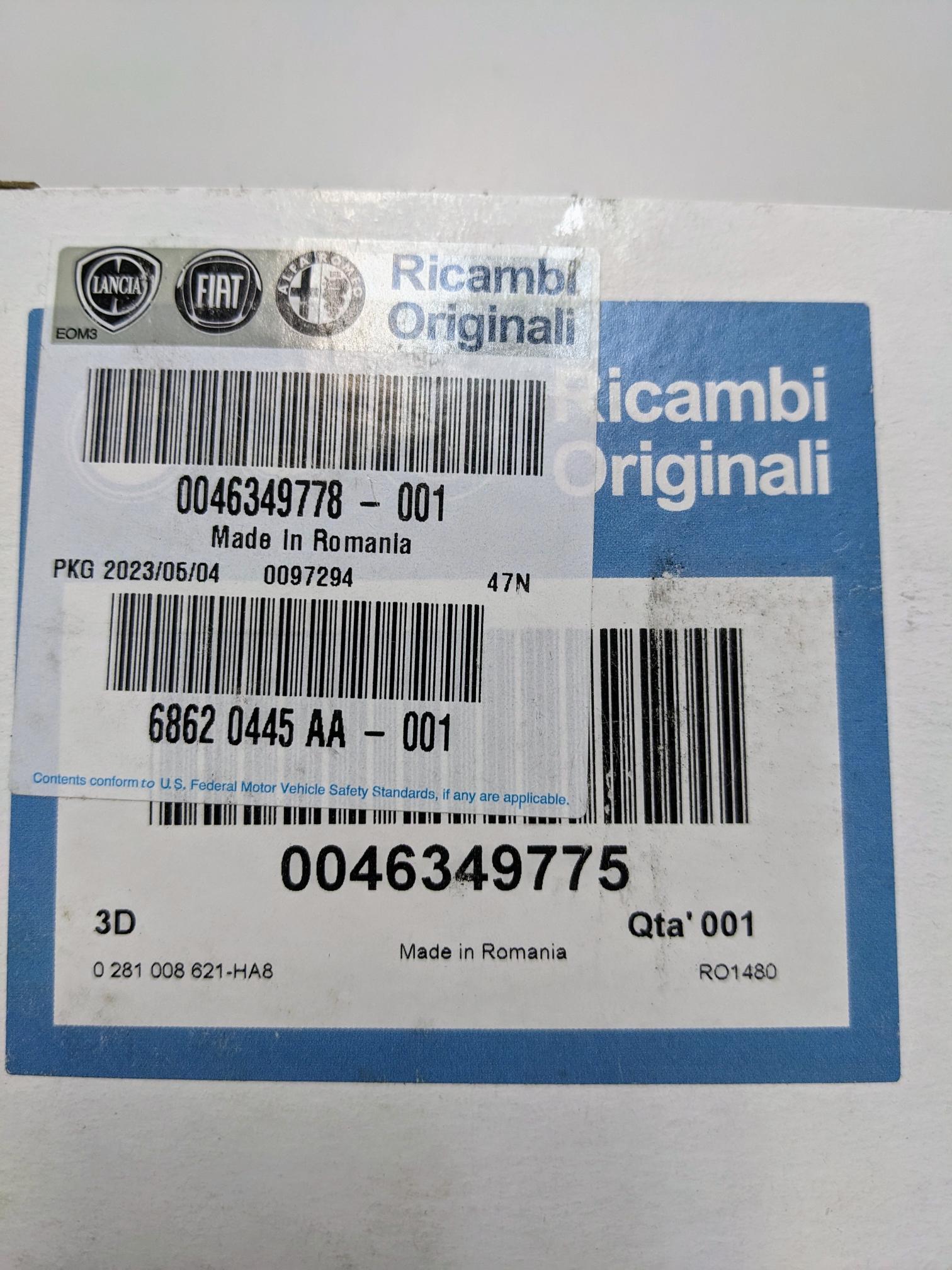 Fiat Ducato Particulate Sensor | 46349778 | Grays Parts Warwick