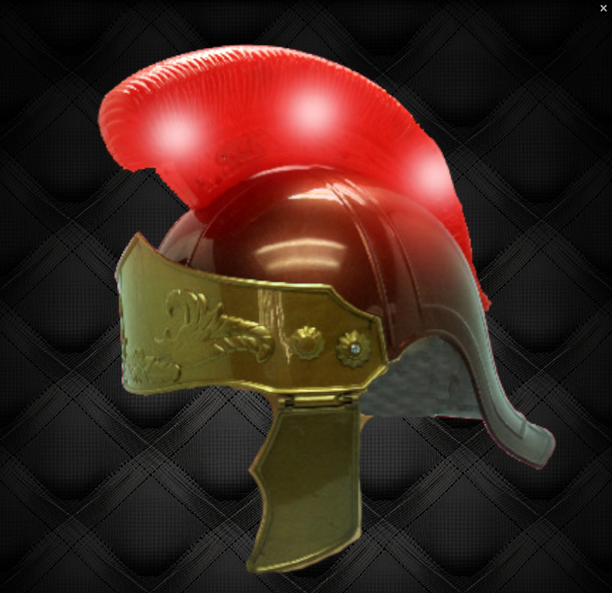 Roman Helmet with Light Up Mohawk