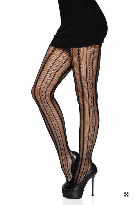 Vintage Style Pinstripe Tights