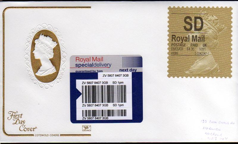 Great Britain Machin Gold Horizon Label FDC Camden 8 June 2009