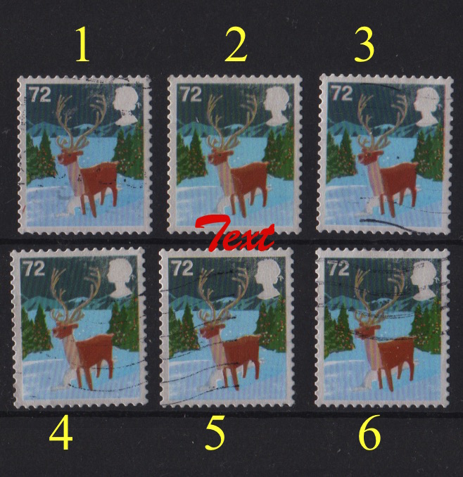 72p reindeer Christmas 2006 stamp used