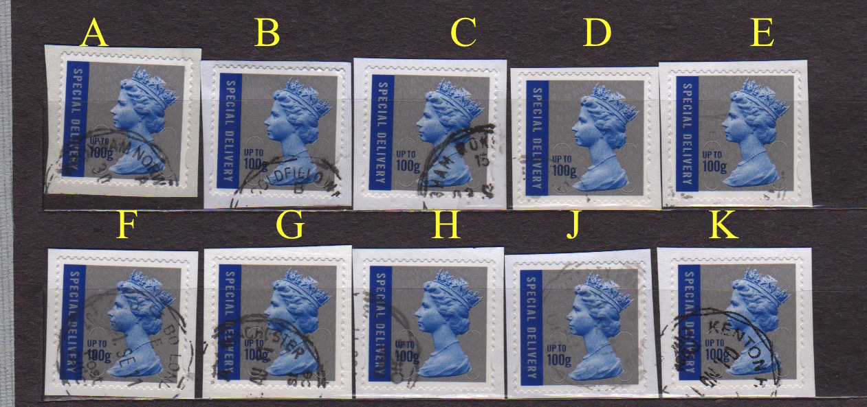 Special Delivery 100g stamp, original 2010 Used