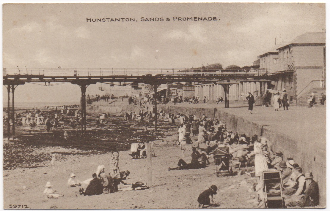 Hunstanton Pier postcard, Photochrom 59712