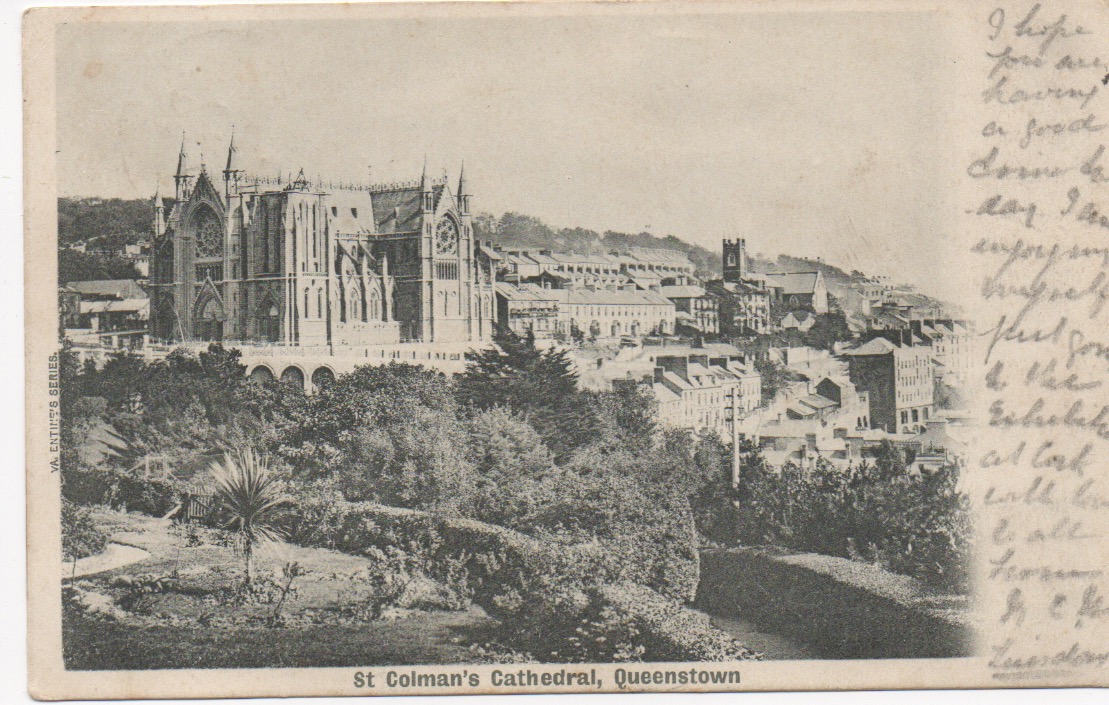 Blackrock, Cork, postmark 1902 on UB postcard Queenstown