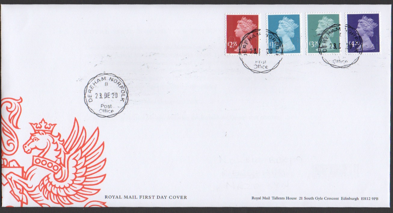Scarce first day cover of Machin definitive stamps by Walsall ISP 22020/21.