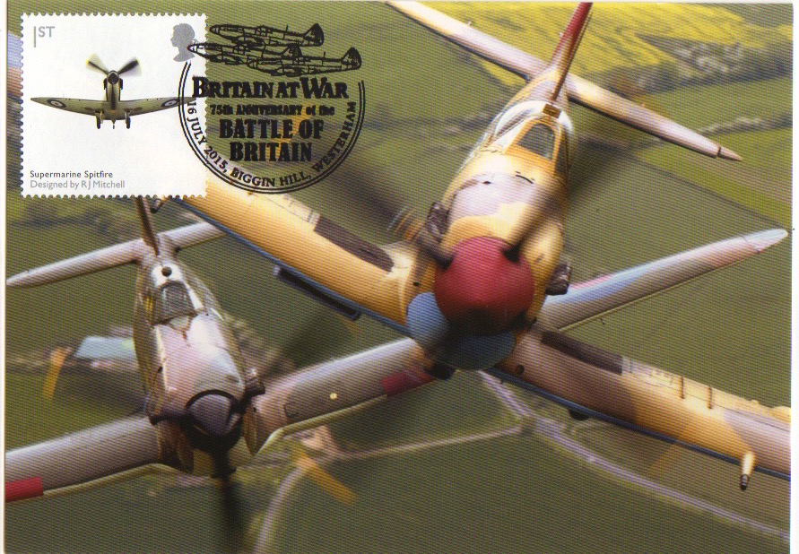 Battle of Britain 75 Spitfire maximum card 2015