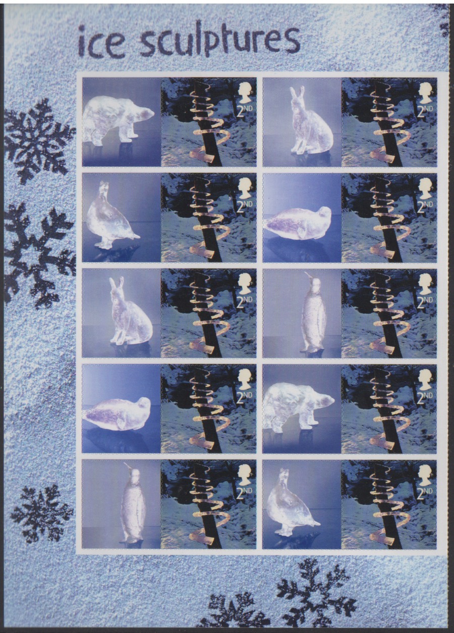 Greetings Smilers Sheet 2003 - Ice Sculptures