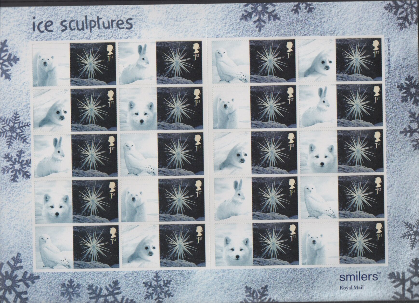 Greetings Smilers Sheet 2003 - Ice Sculptures