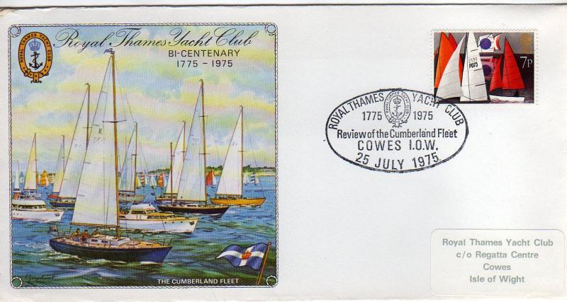Great Britain 1975 Sailing Official FDC