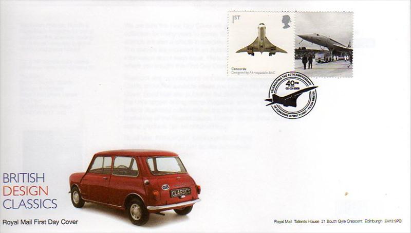 Concorde Smilers single Royal Mail first day cover 2009